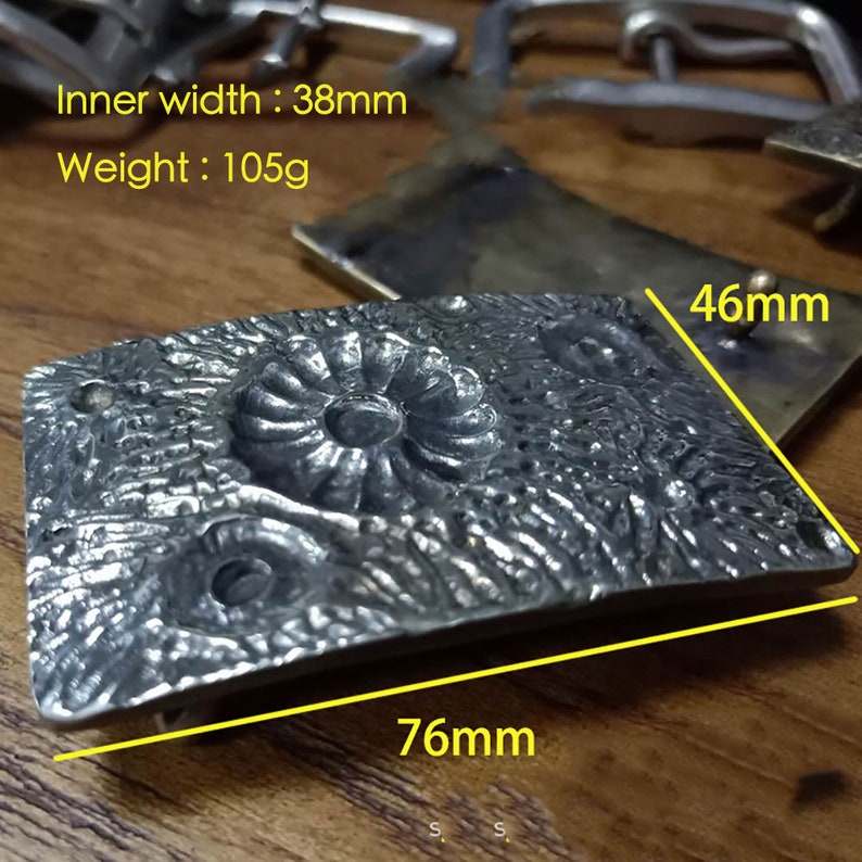 Solid Brass/white Copper Meteorite Crater Art Design Belt - Etsy