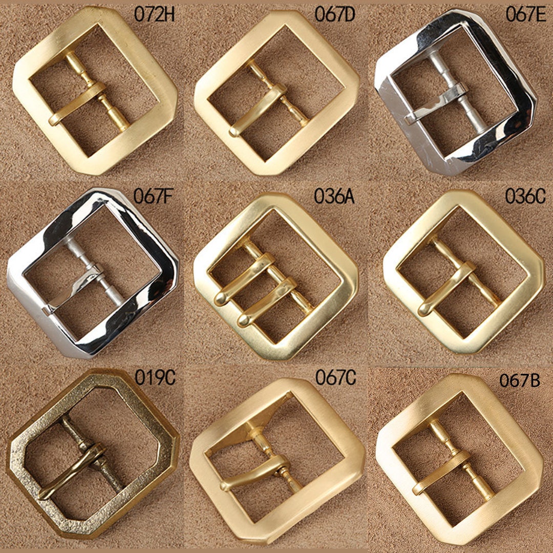 Quality Octagonal Solid Brass/steel Pin Belt Buckle for Men Women ...