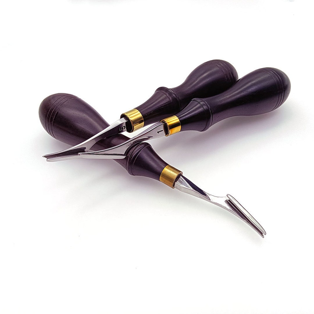 Baver Double Head Ebony African Blackwood Handle Leather Craft Edge ...