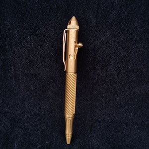 Retro Style Solid Brass Bolt Action Ball Point Quality Pen Copper Art ...