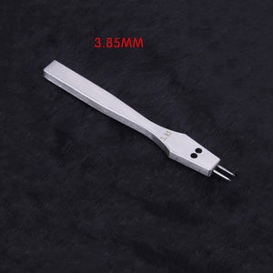 Baver Leather Craft Round Hole Pricking Iron Chisel Head Removable Stitching Punch Chisel Tools ...