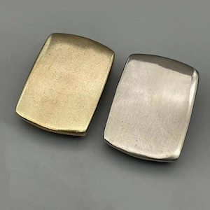Retro Solid Brass/white Copper Simple Belt Buckle for Men Women Leather ...