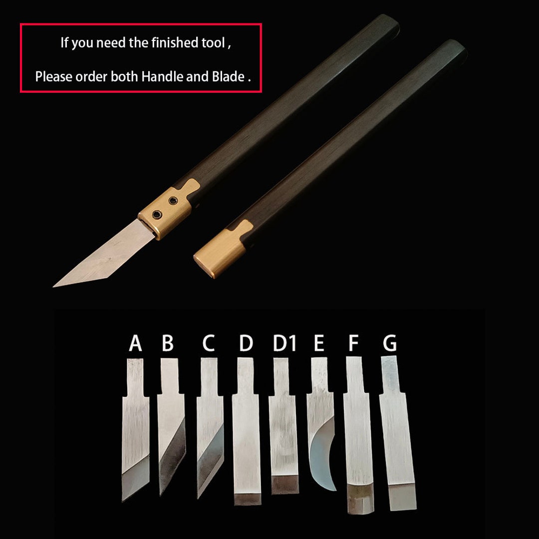 Leather Craft Bevel-point Pen Knives Swedish Powder Steel ASP60 Blade ...