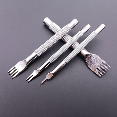 Baver Leather Craft Round Hole Pricking Iron Chisel Head - Etsy