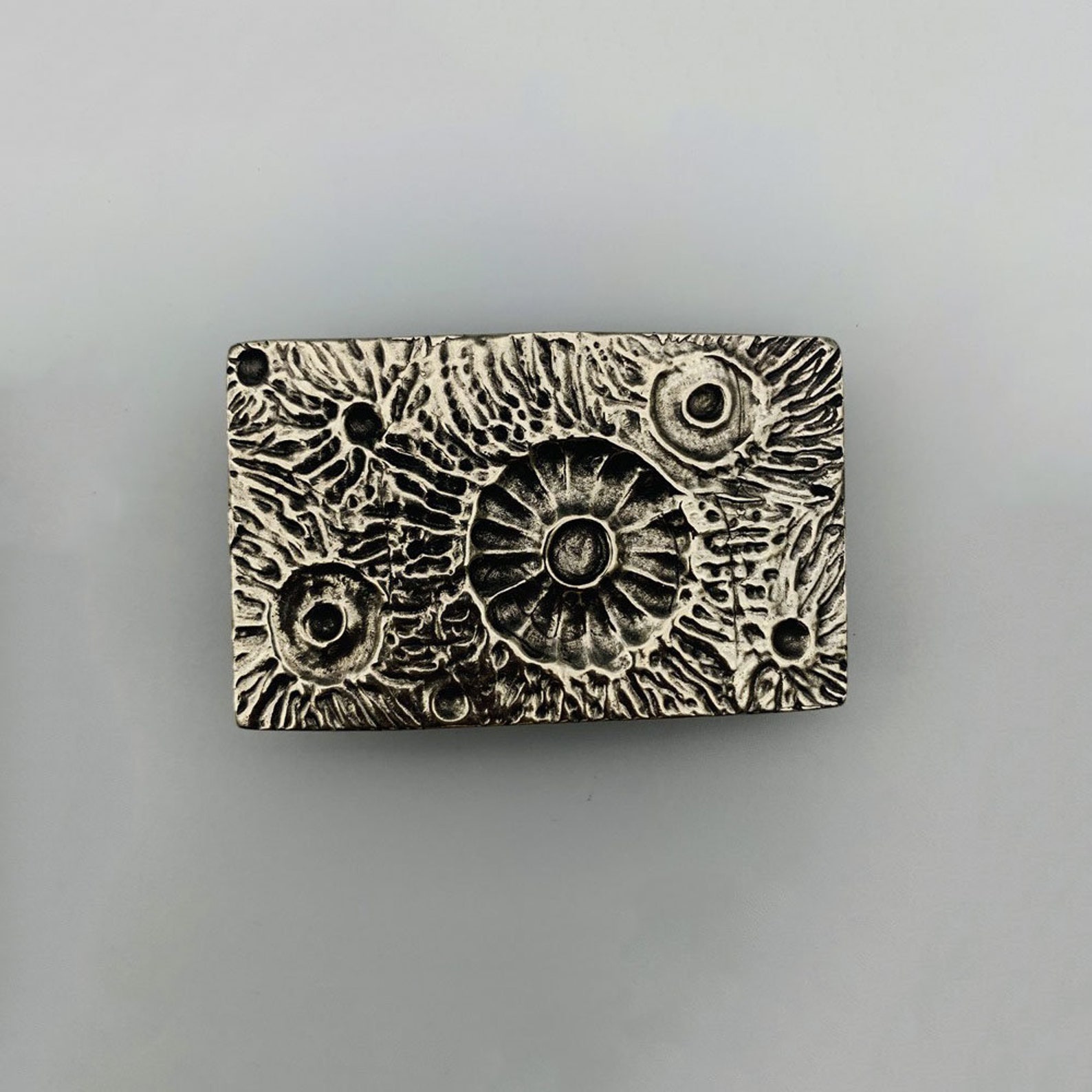 Solid Brass/white Copper Meteorite Crater Art Design Belt - Etsy