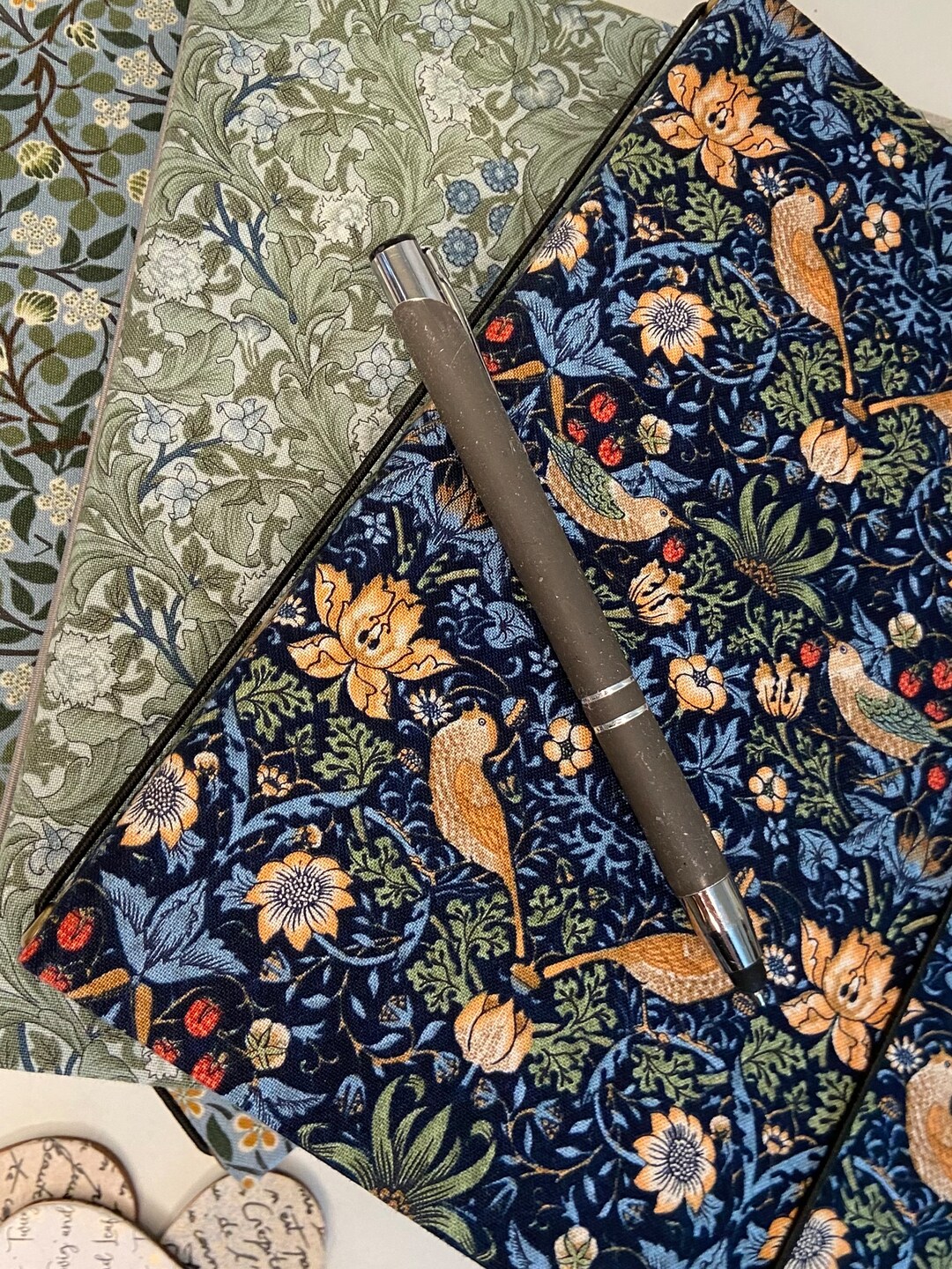 A5 William Morris Strawberry Thief or Damask Notebook Reusable and ...