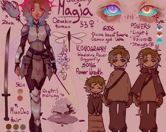 Vtuber Reference Sheet - Etsy UK