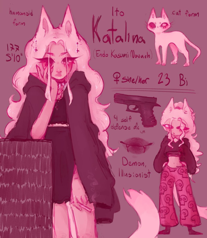 Custom Character Design Reference Sheet Commission - Etsy