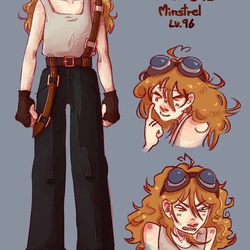 Custom Character Design Reference Sheet Commission closed - Etsy Australia