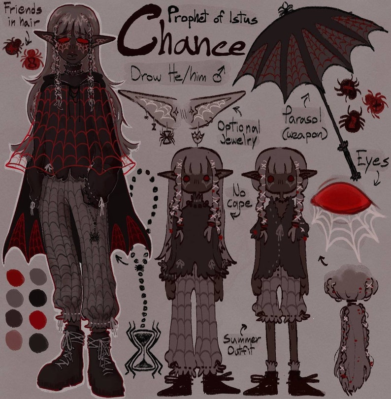 Custom Character Design Reference Sheet Commission OPEN - Etsy