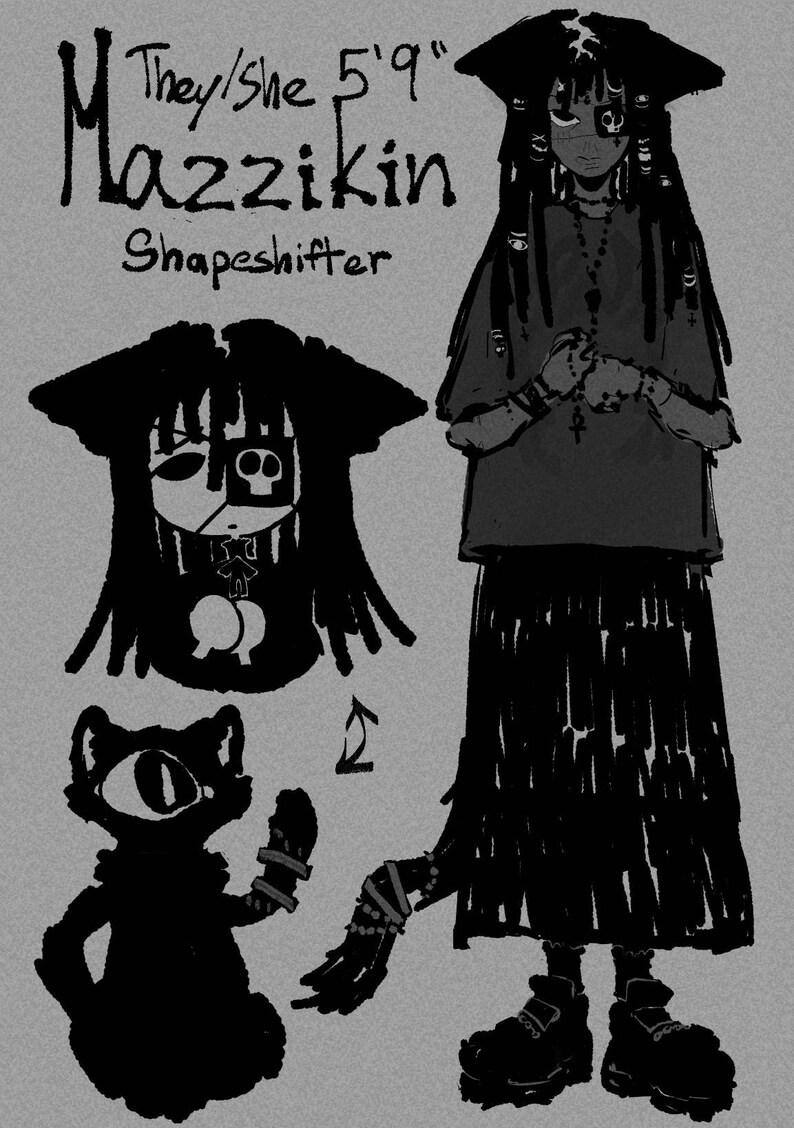Custom Character Design Reference Sheet Commission Open Etsy