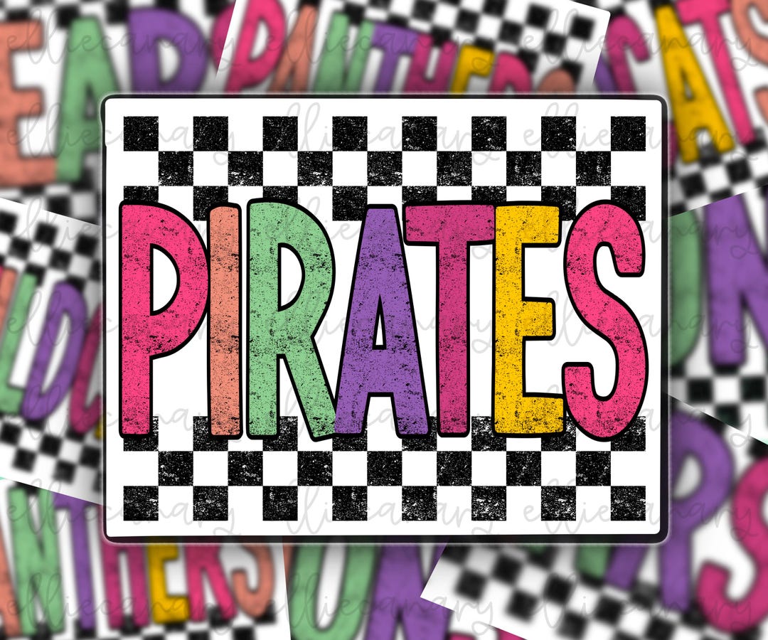 Pirates Mascot Sticker: Weatherproof Vinyl Decal - Etsy