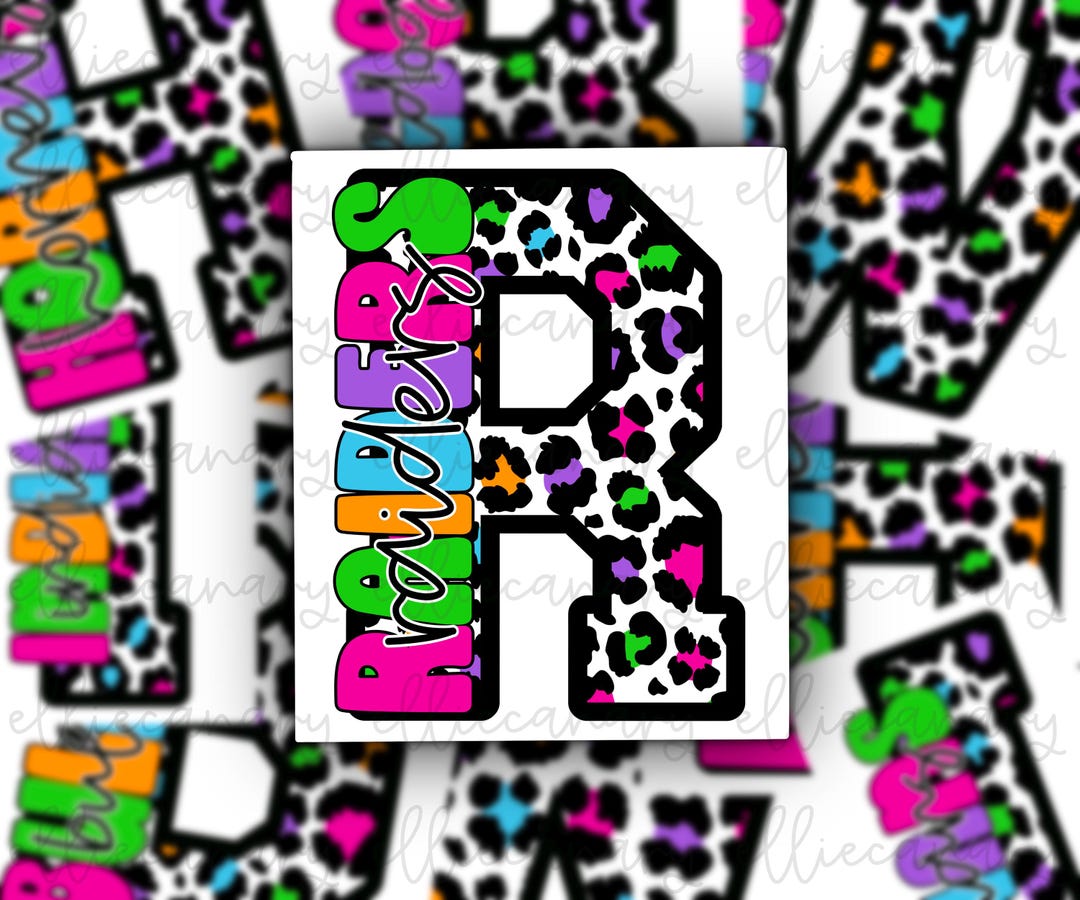 R + Raider Mascot Sticker, Weatherproof Water Resistant Glossy Vinyl ...