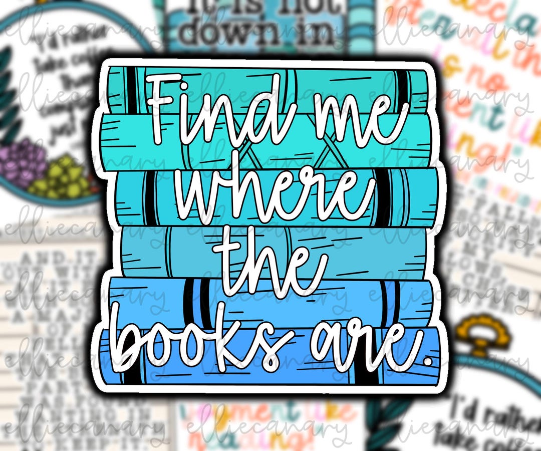 Book Quote Vinyl Sticker, Bookworm Decal, Book Lover, Laptop Sticker ...
