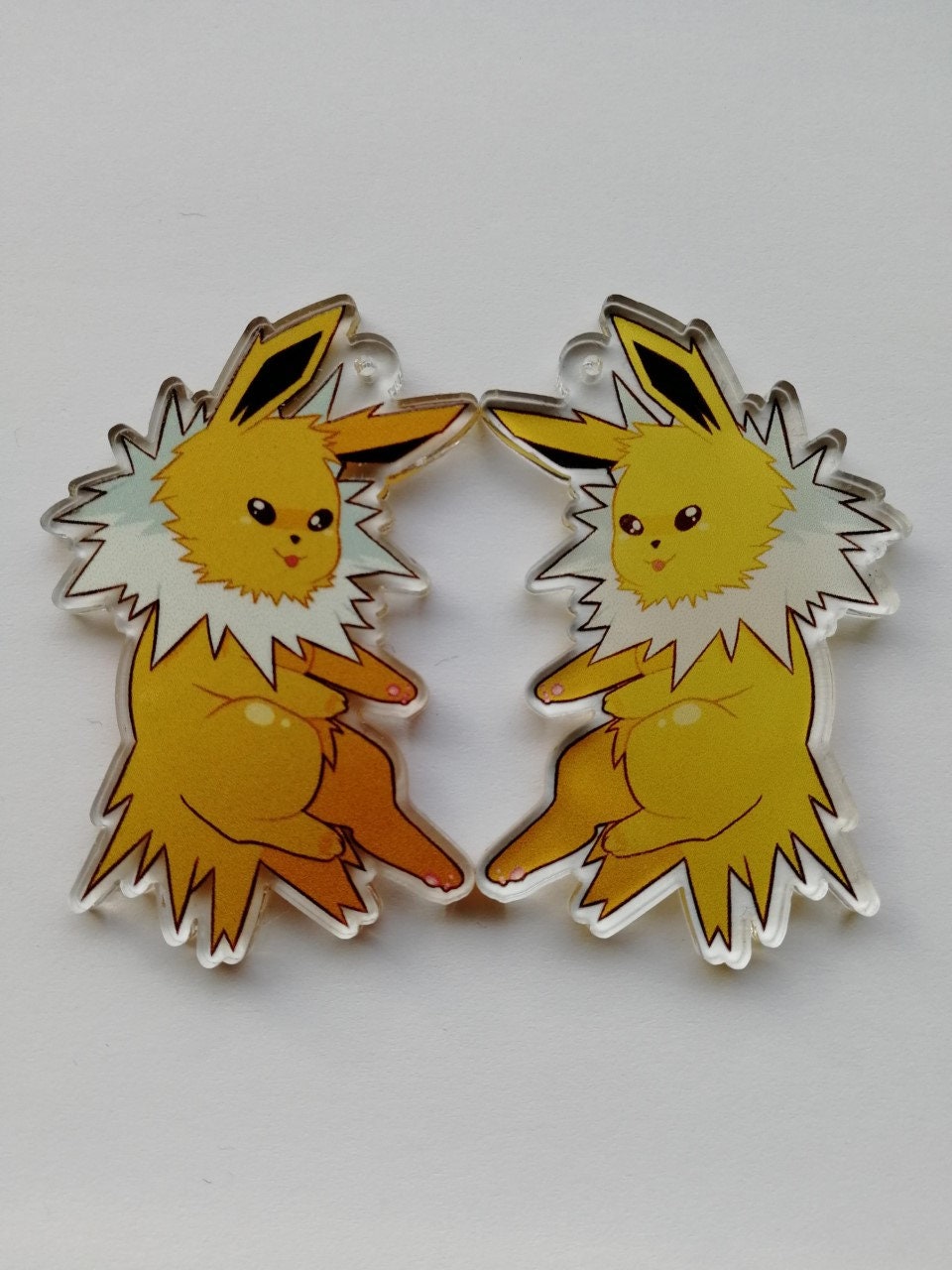 Cute 2 Eeveelution Pokemon Double Sided Acrylic Charms Eevee Joleton Vaporeon Flareon - Etsy