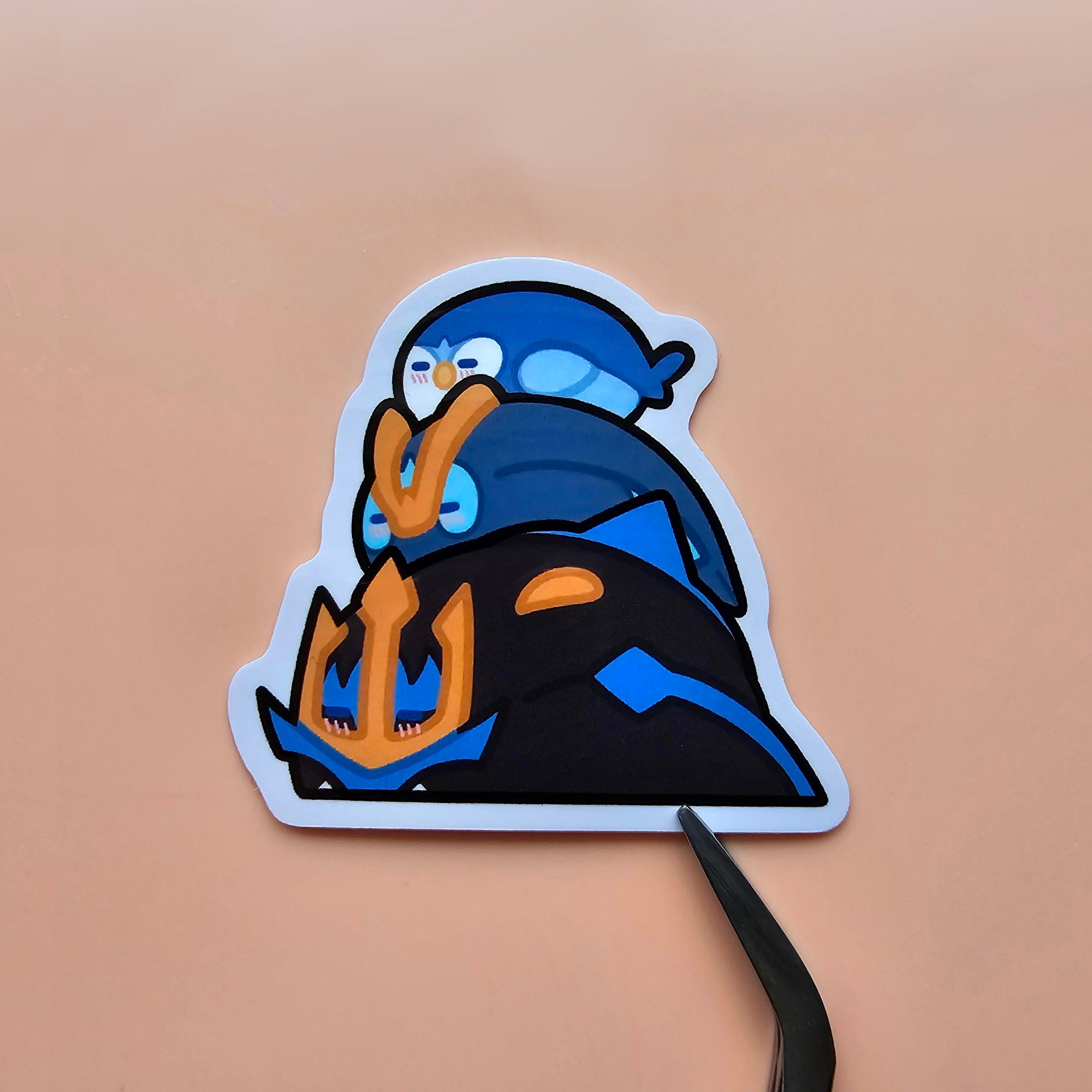 Cute 2inch Gen 4 Mochi Pokemon Die Cut Stickers Chimchar/piplup/turtwig ...