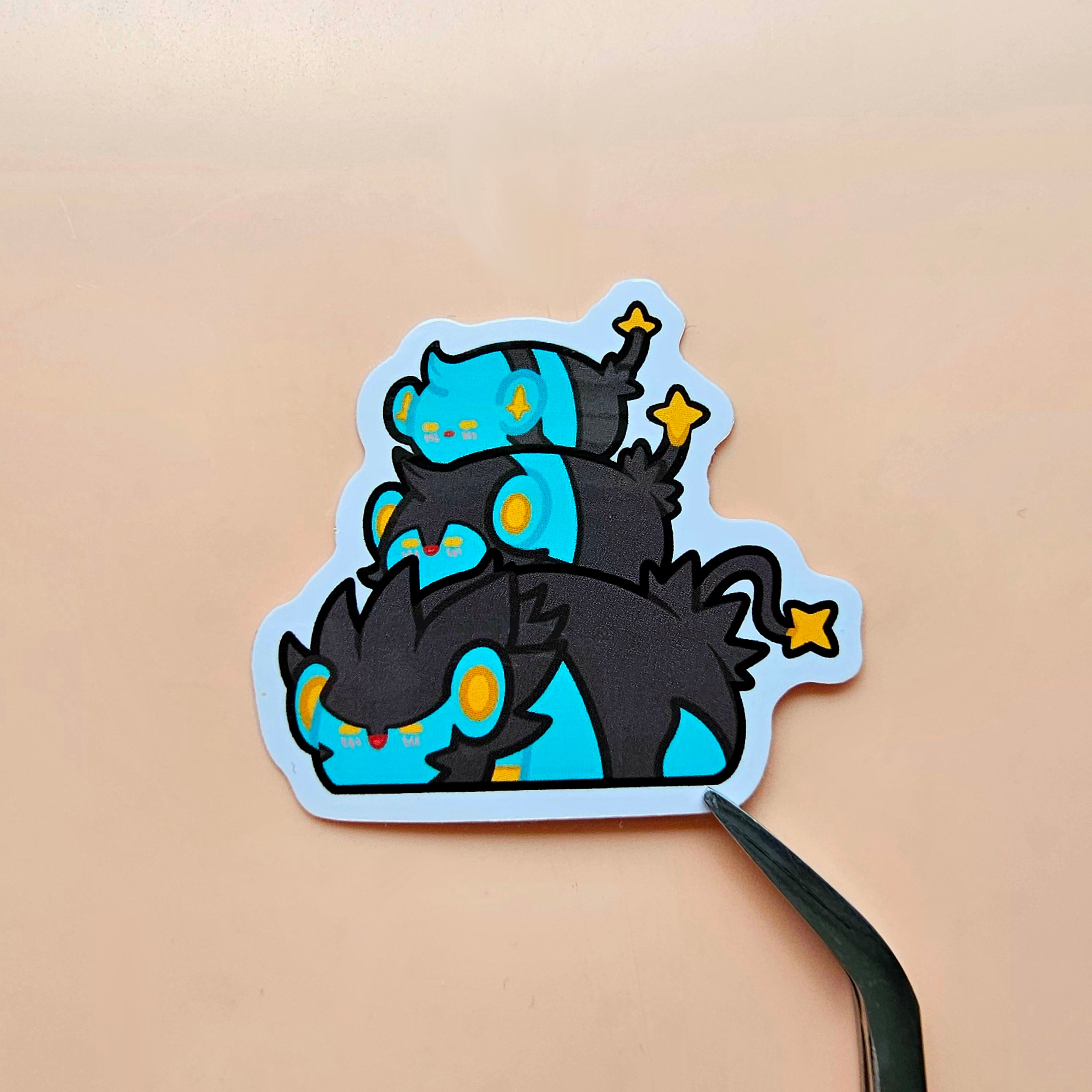 Cute 2inch Gen 4 Mochi Pokemon Die Cut Stickers Chimchar/piplup/turtwig ...