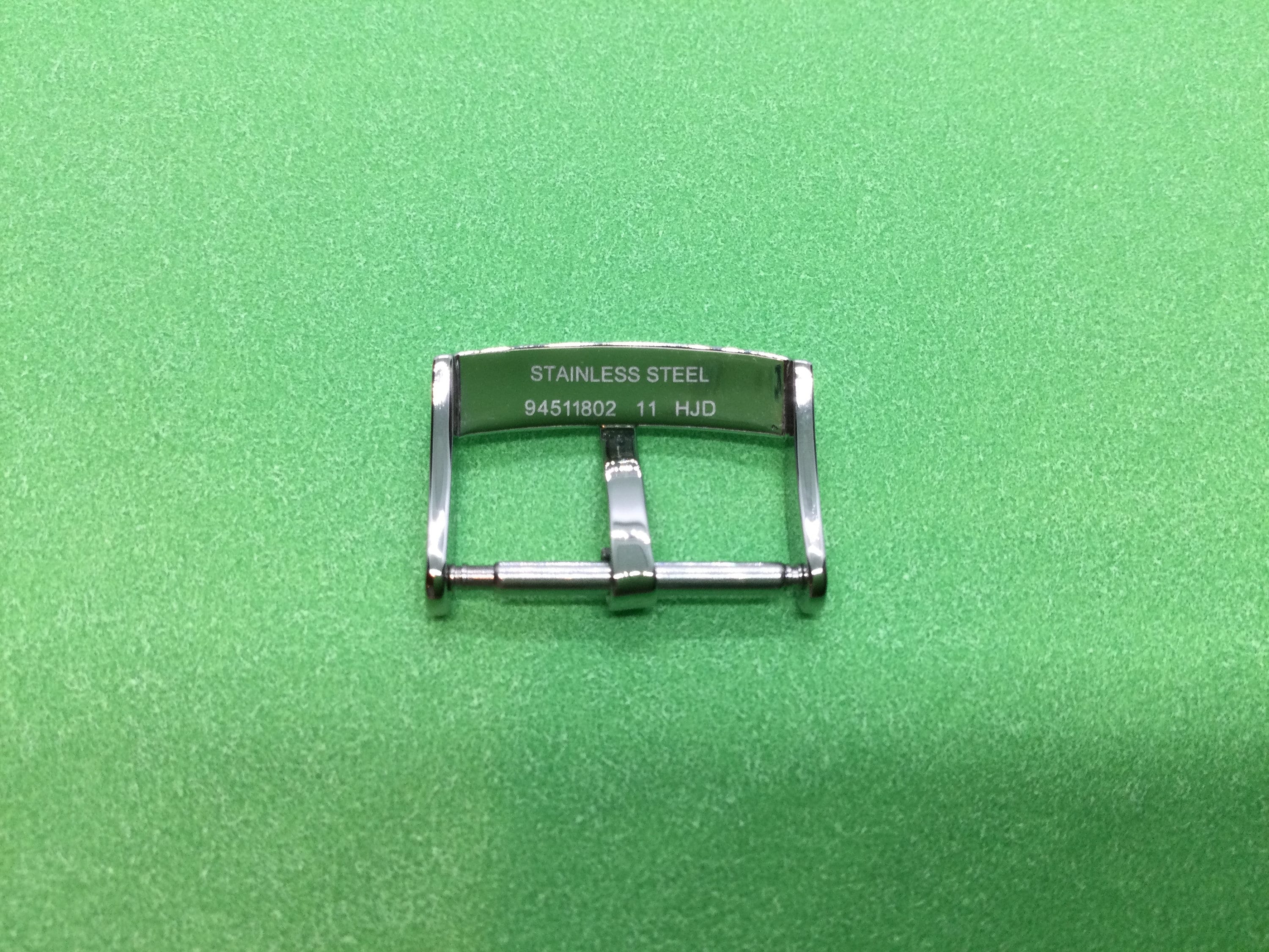 Authentic Omega 18mm Tang Buckle for Leather Straps Shiny White ...