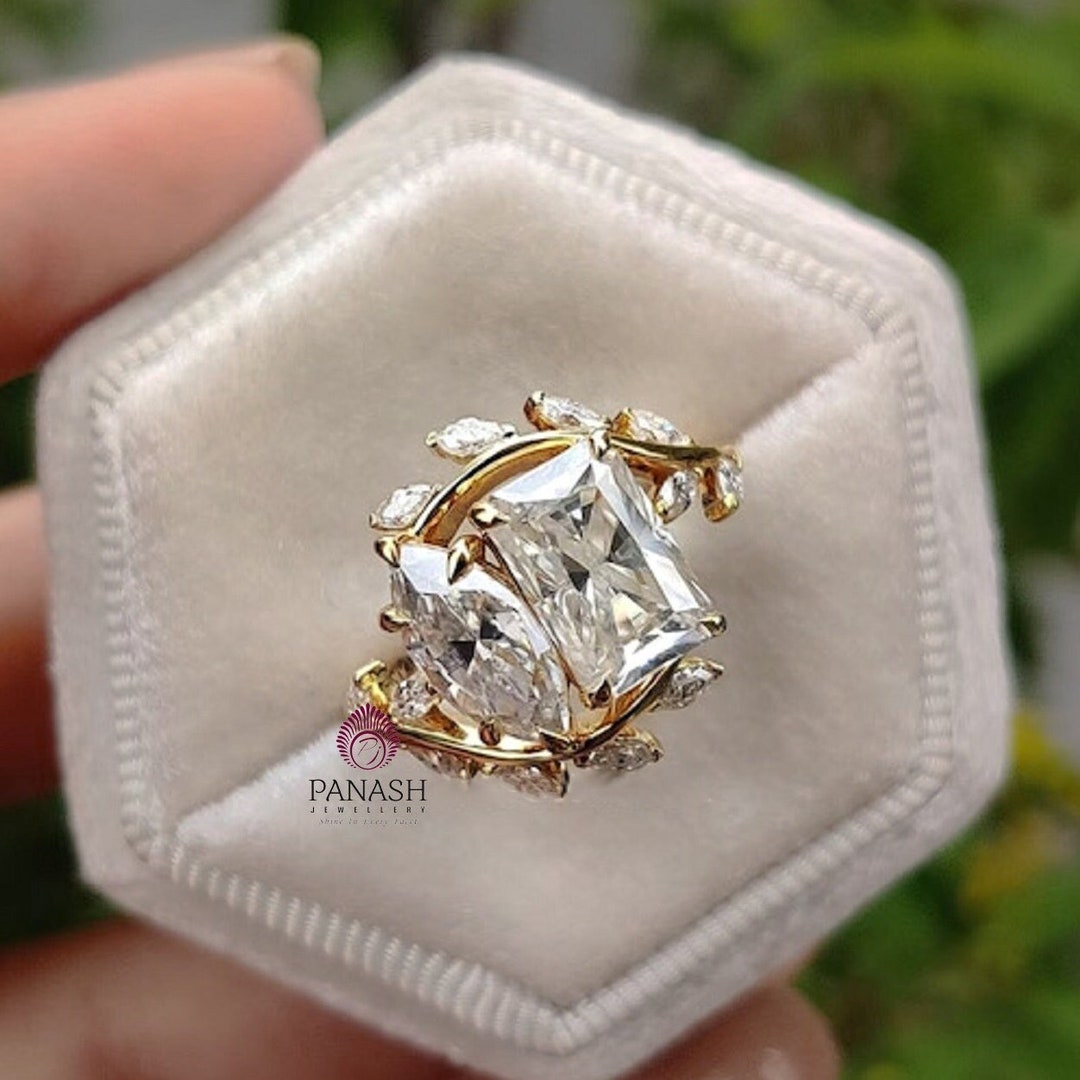 Francesca Farago Replica Ring Toi Et Moi Ring Marquise and Radiant Cut ...