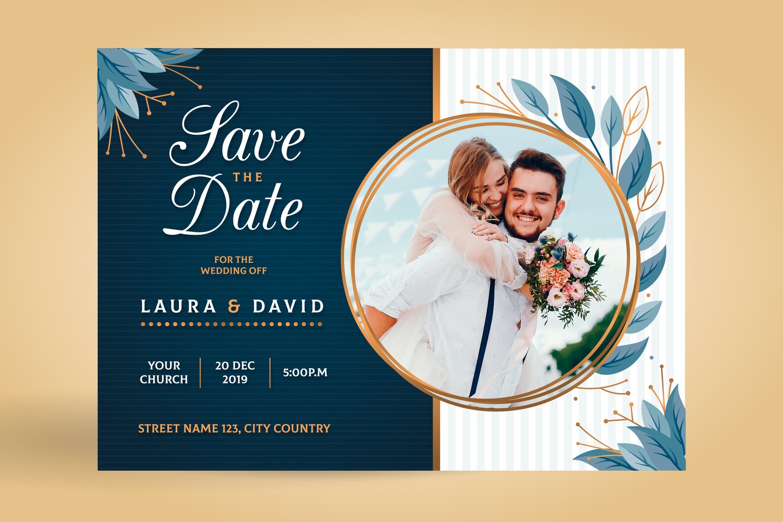 Elegant Save the Date Wedding Invitation Digital Download Invitation ...
