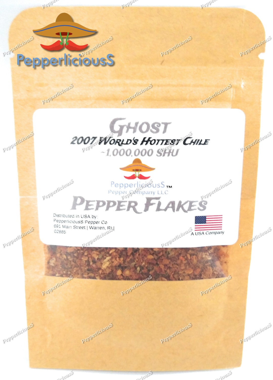 GHOST Pepper FLAKES - 2007 Guinness Worlds Hottest Chile - Super Hot 1 ...
