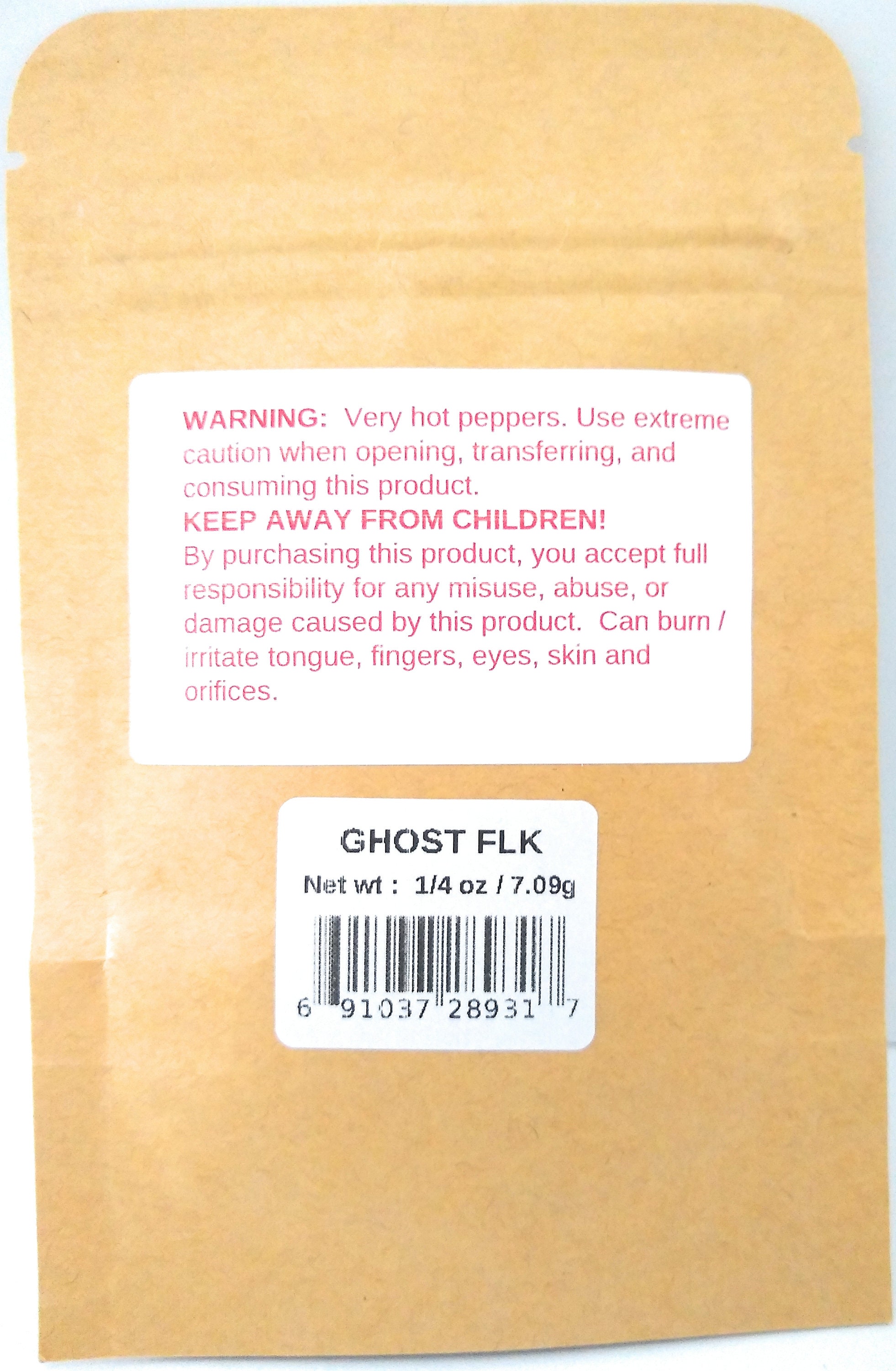 GHOST Pepper FLAKES - 2007 Guinness Worlds Hottest Chile - Super Hot 1 ...