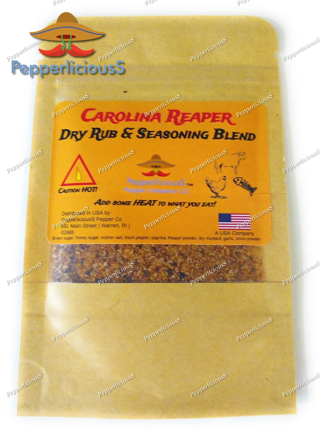 Carolina Reaper DRY RUB and SEASONING Blend Great for Grilling 1/2oz ...