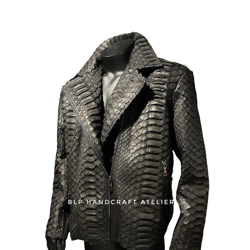 Snake Skin Biker Jackets Mens - Etsy