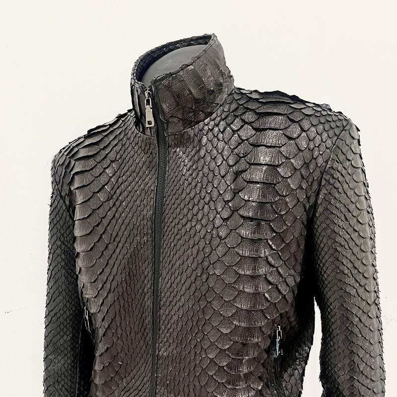 Snake Skin Biker Jackets Mens - Etsy