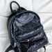 Snakeskin Backpack Unisex Black Python Leather Backpack Glossy ...