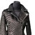 Custom King Python Leather Jacket, Woman’s Biker Snakeskin Jacket ...