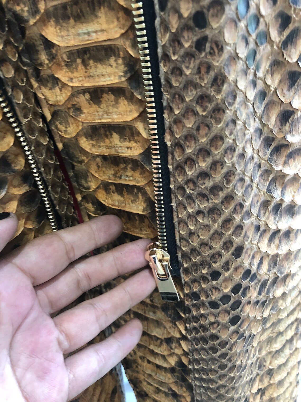 Woman's Dragon Python Coat Brown Snakeskin Coat Long - Etsy