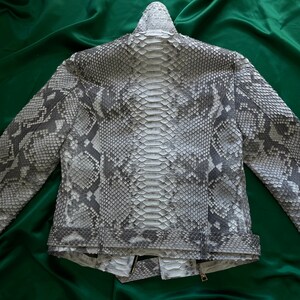 Women's Snakeskin Jacket, Dragon 1python Leather Jacket, Real Python ...