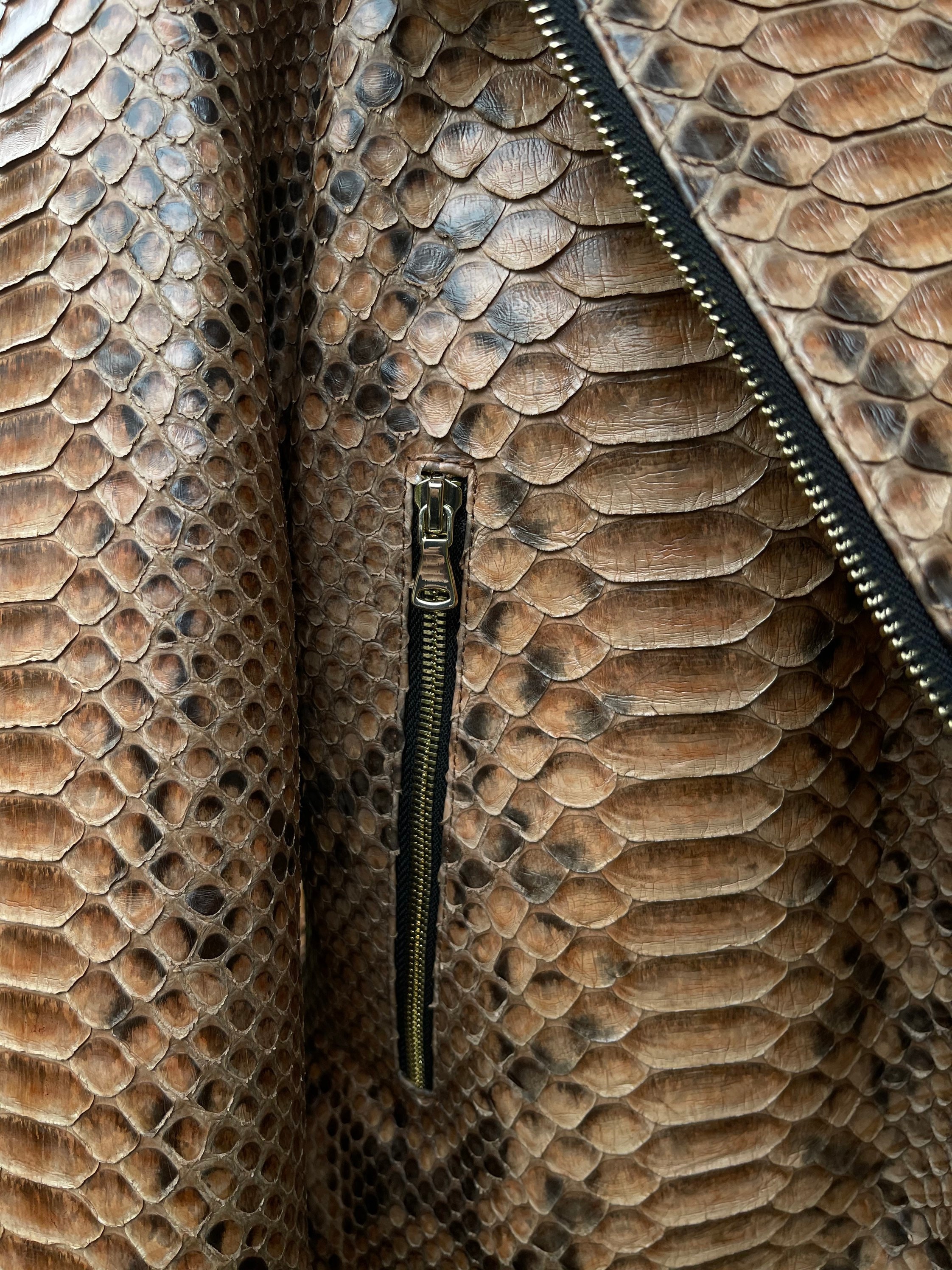 Women's Dragon Snakeskin Jacket Python Leather Jacket | Etsy