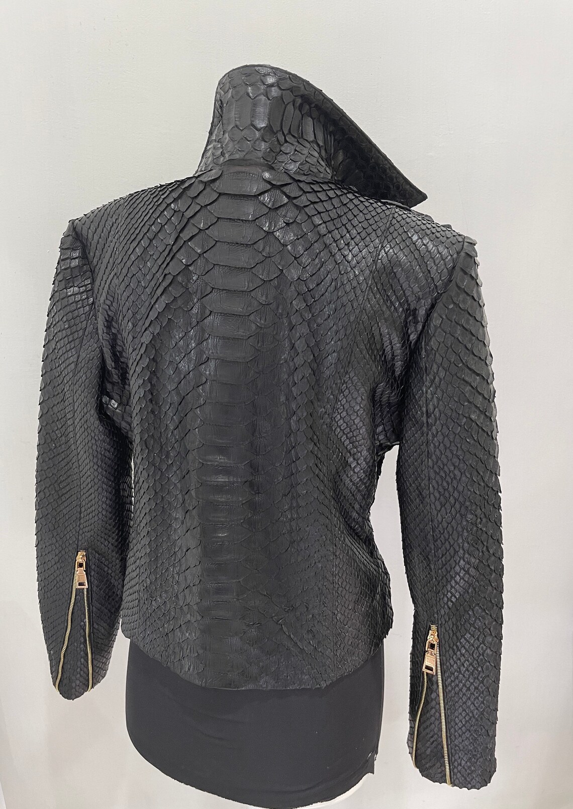 King Python Leather Jacket Women's Snakeskin Jacket - Etsy