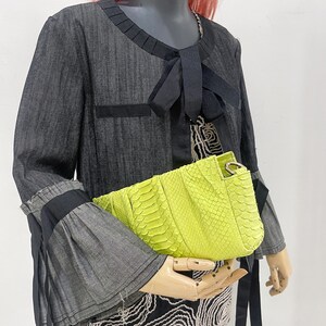 Green Snakeskin Crossbody Bag | Emerald Python Leather Bag| Green Leather Purse - Etsy