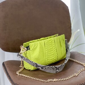 Green Snakeskin Crossbody Bag | Emerald Python Leather Bag| Green Leather Purse - Etsy