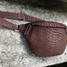 Snakeskin Unisex Fanny Pack Python Leather Waist Bag - Etsy