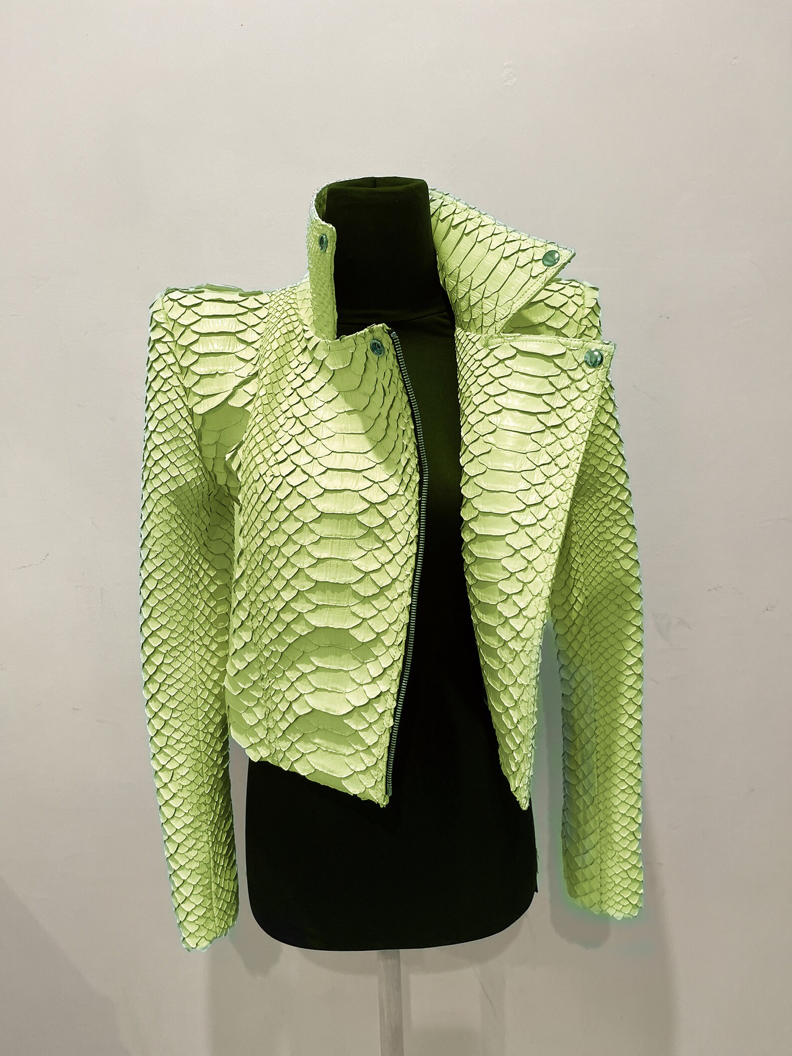 Custom Python Leather Biker Jacket Leather Jacket for Women - Etsy