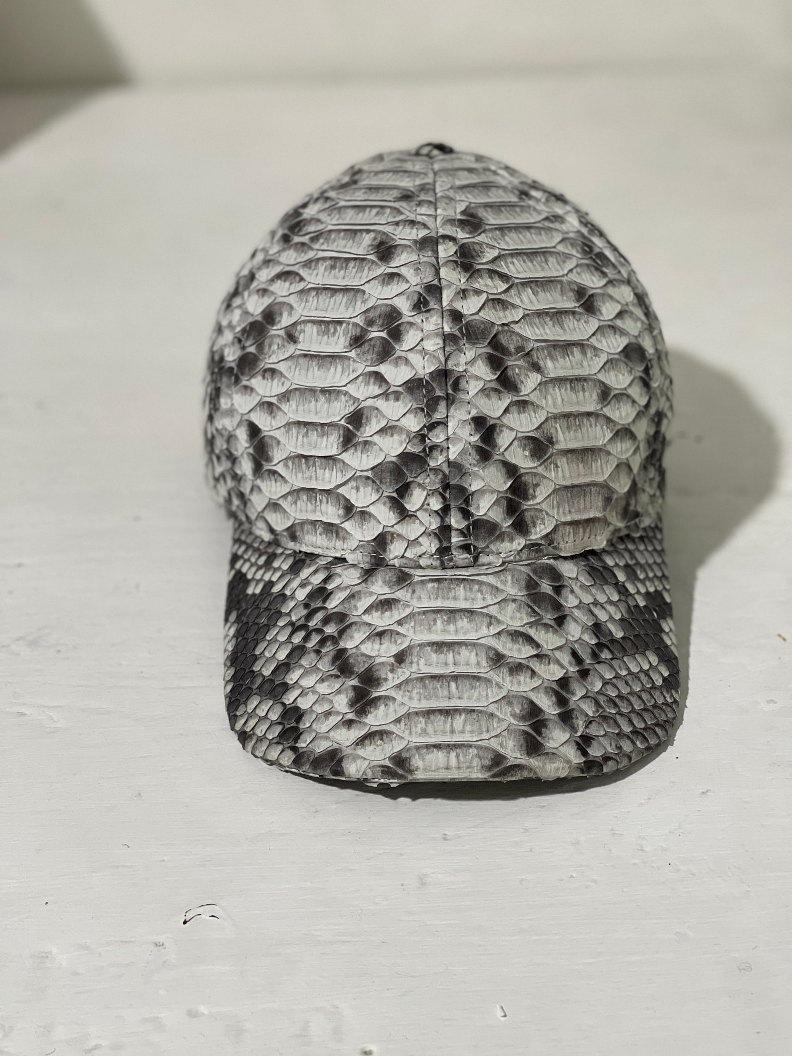 Python Leather Cap | Snakeskin Baseball Cap - Etsy