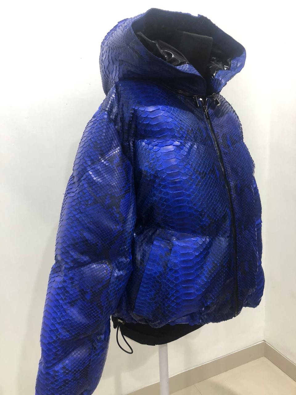 Winter Snakeskin Duck Down Jacket for Woman Woman's - Etsy