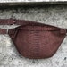 Snakeskin Unisex Fanny Pack, Python Leather Waist Bag, Snakeskin Belt Bag, Leather Hip Pouch ...