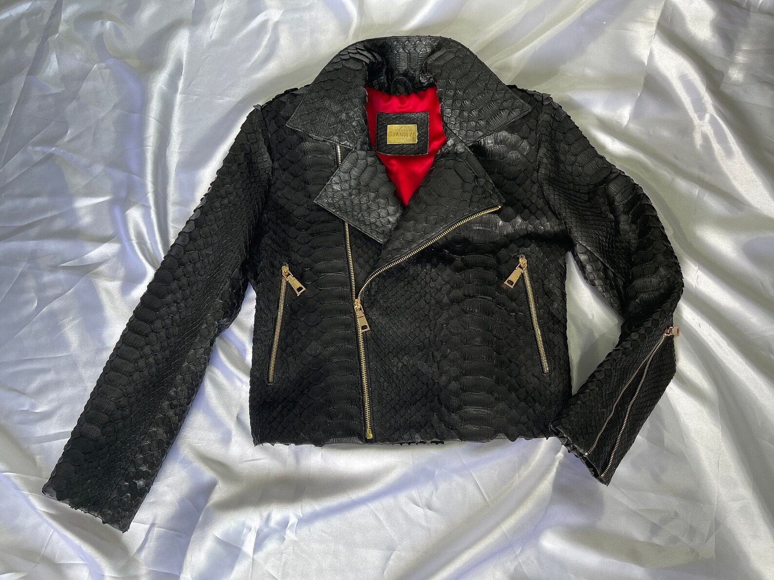 King Python Leather Jacket Women's Snakeskin Jacket | Etsy