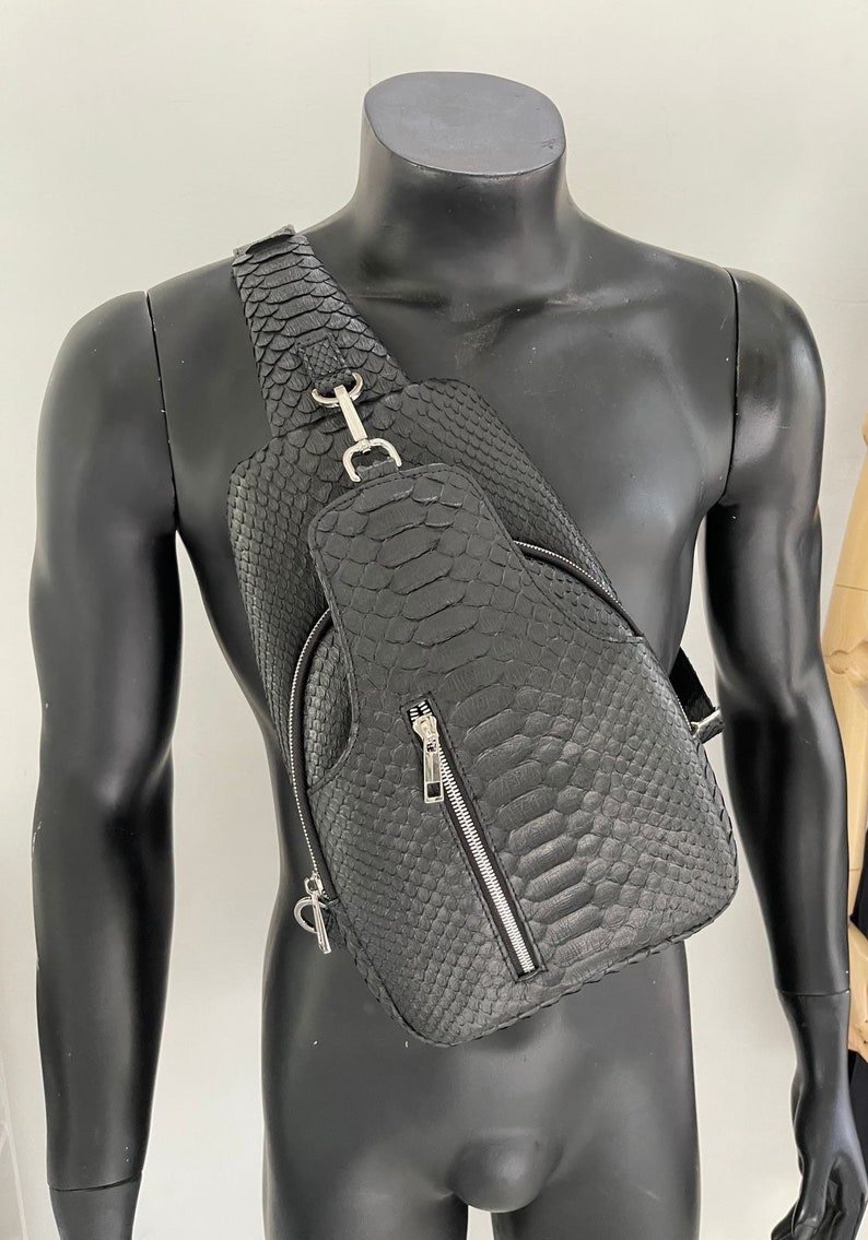 Snakeskin Backpack Unisex Python Leather Backpack Leather - Etsy