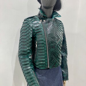 Custom Python Leather Biker Jacket, Leather Jacket for Women, Dragon ...