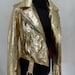 Golden Snakeskin Jacket Python Leather Jacket Woman's - Etsy