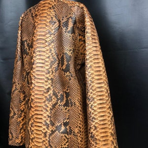 Woman's Dragon Python Coat, Snakeskin Coat, Python Leather Coat ...