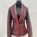 Woman Snakeskin Jacket red Python Leather Jacket Woman Red Snakeskin ...