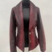 Woman Snakeskin Jacket red Python Leather Jacket Woman Red - Etsy