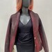 Woman Snakeskin Jacket red Python Leather Jacket Woman Red Snakeskin ...